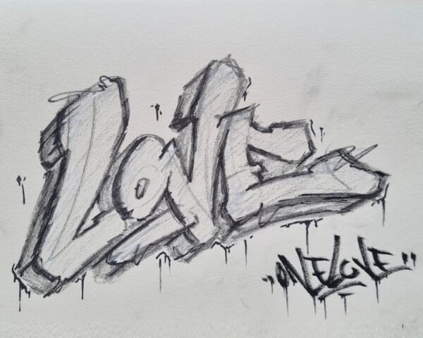 How to create a graffiti sketch in 5 steps - Asko Art